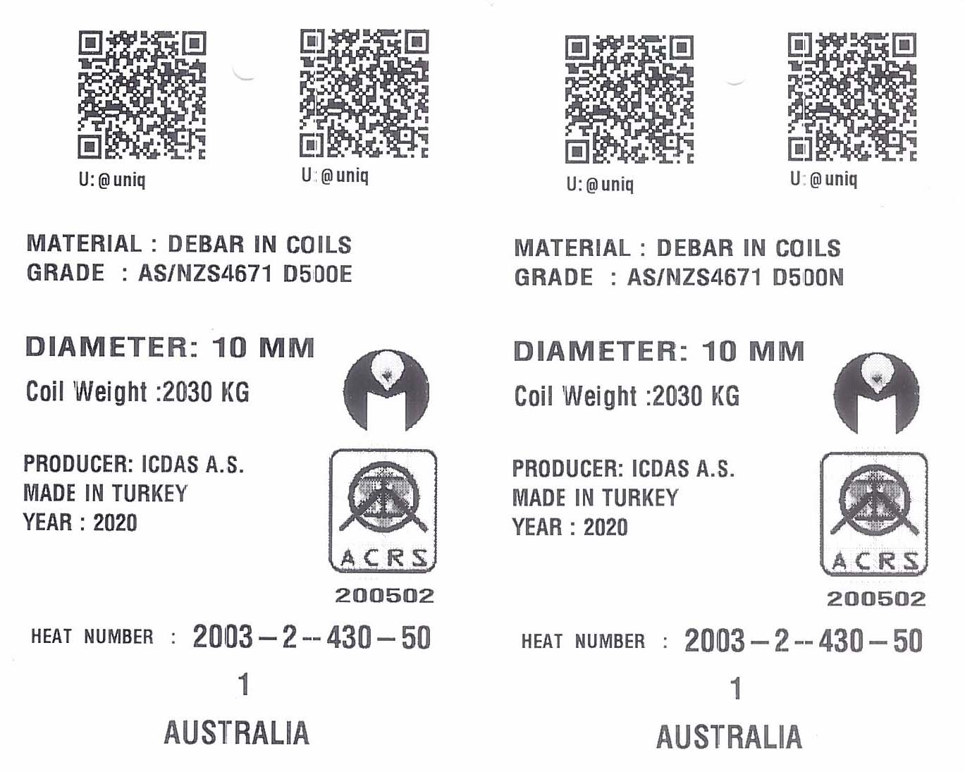 ACRS Certification | Sustainability Certificate Holders